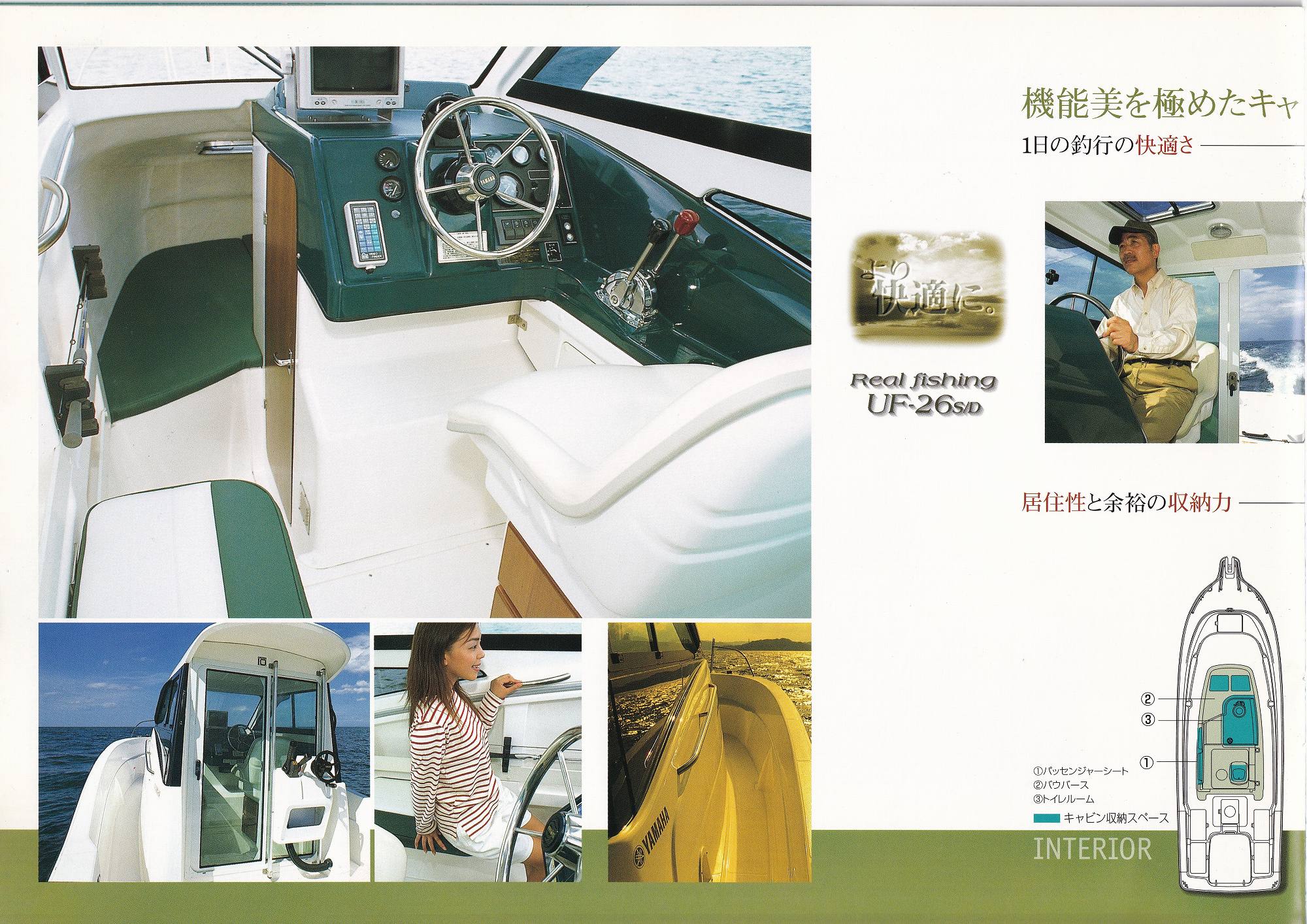過去カタログ ヤマハ Boat 1999 UF-26S/D｜WEB博物館ボートミュージアム